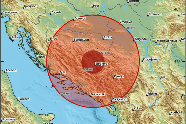 Potres magnitude 4,2 pogodio Sarajevo - DuList
